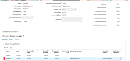 AR Receipt Reversal via Web Service - iqstreamtech.com