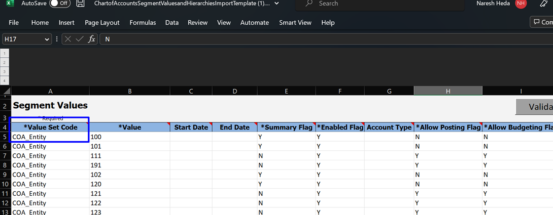 How to Import Segment Value via FBDI