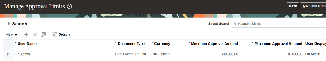 Credit Memo Refund to Customer