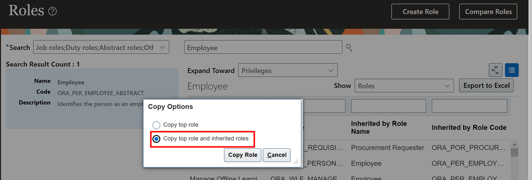 Employee Expense Account Change in Oracle Financials Cloud