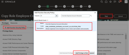 Employee Expense Account Change in Oracle Financials Cloud ...