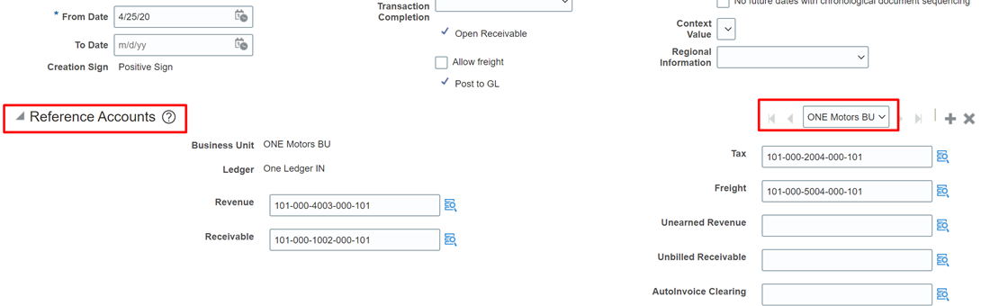 AutoAccounting Rules In Oracle Fusion